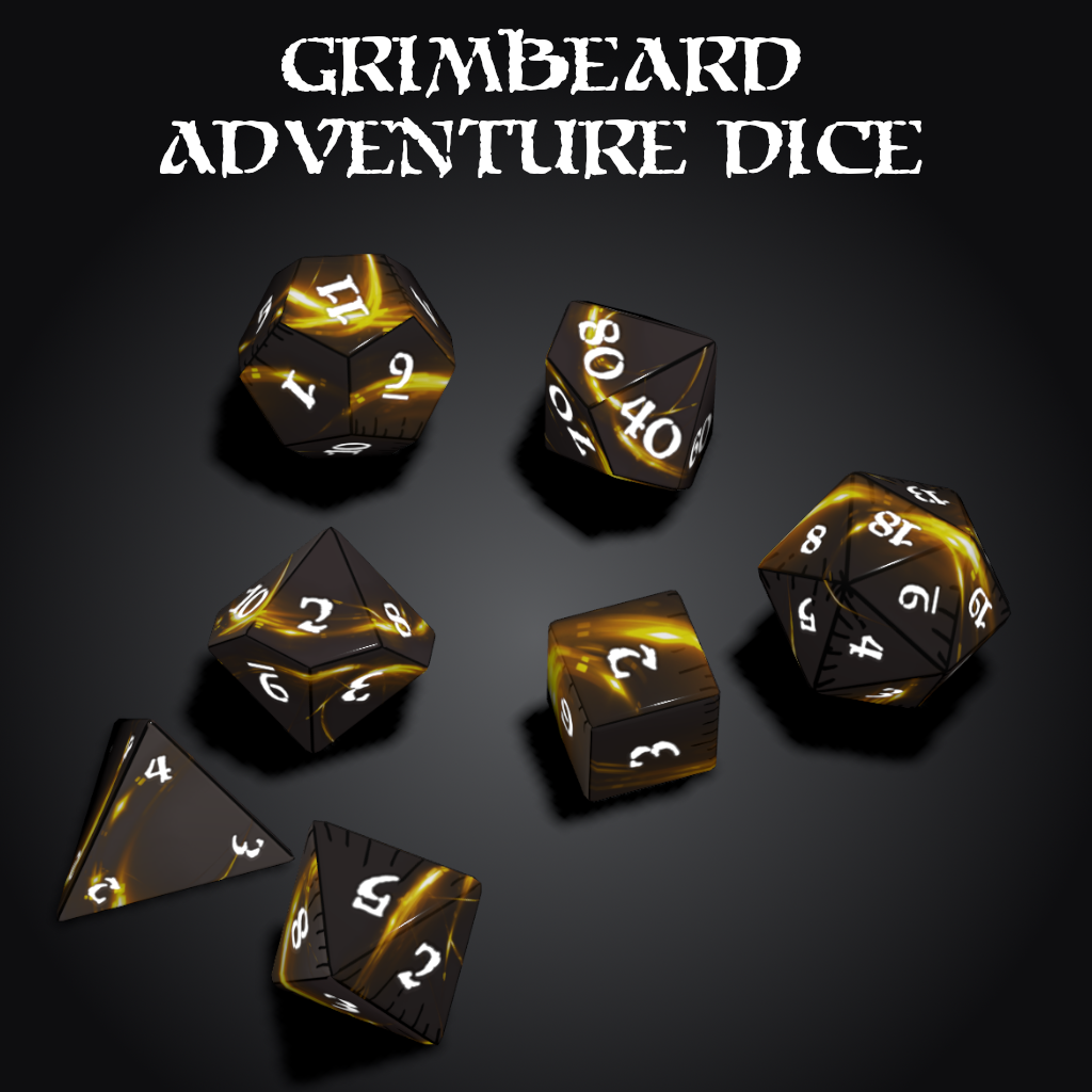 Grimbeard Adventure Dice (no particles) by Grimbeard Adventures | dddice